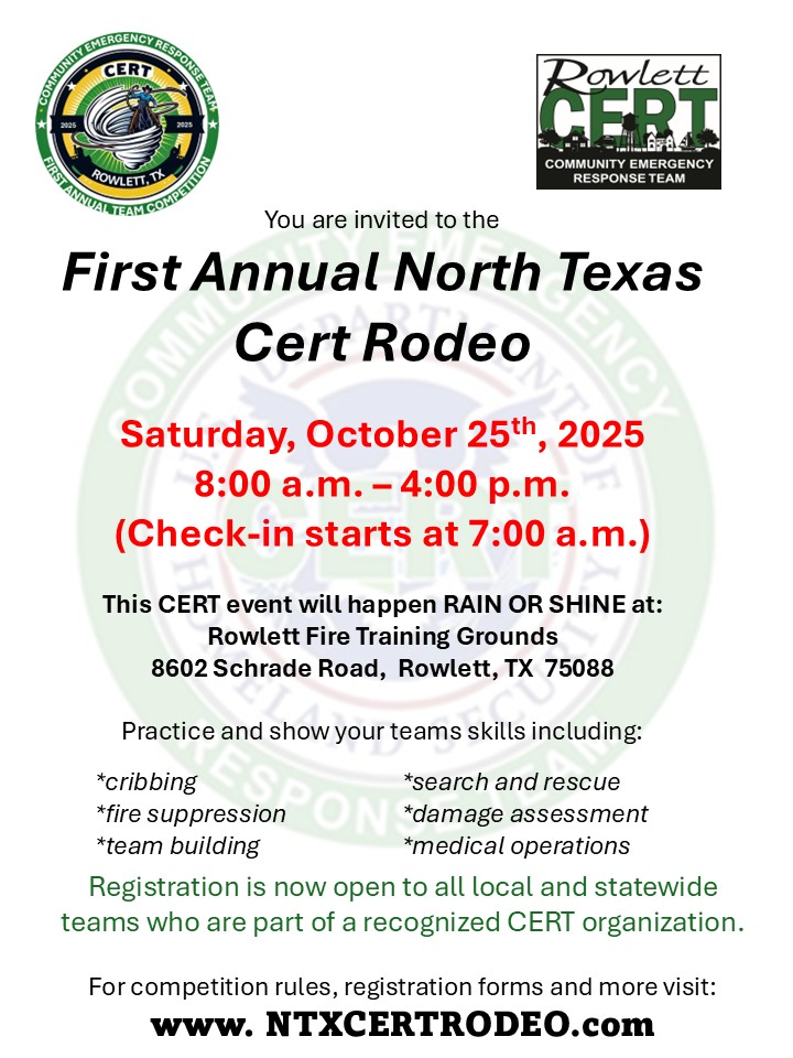 Registration – North Texas CERT Rodeo